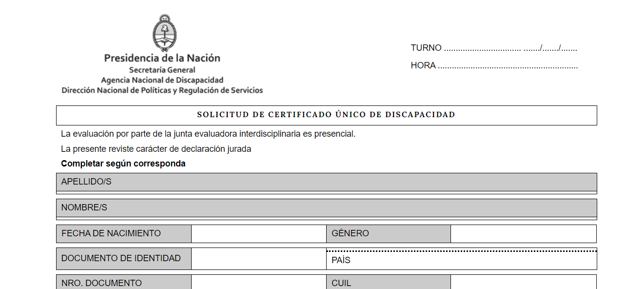 Solicitud de CUD: requisitos y trámites